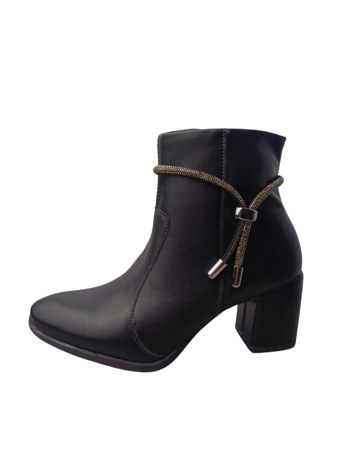 Bota Feminina Marina Carvalho Preto Salto Bloco - Berti Store